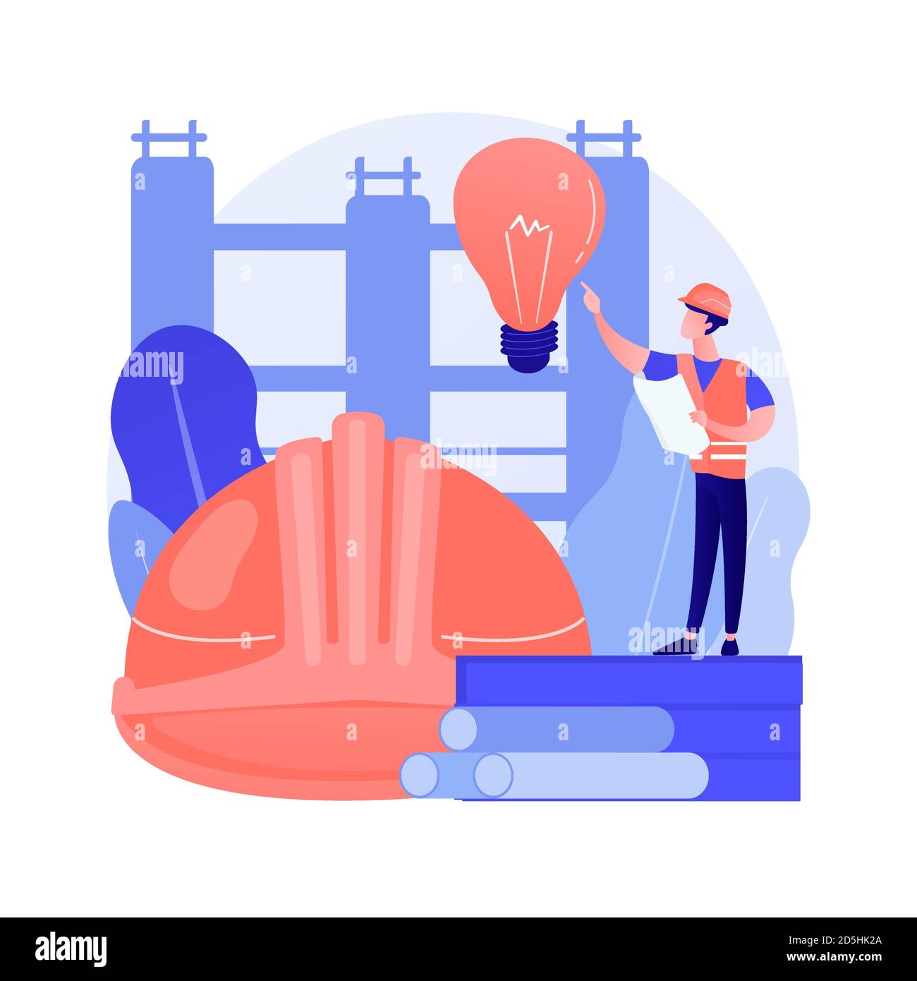 Innovative construction materials abstract concept vector illustration ...