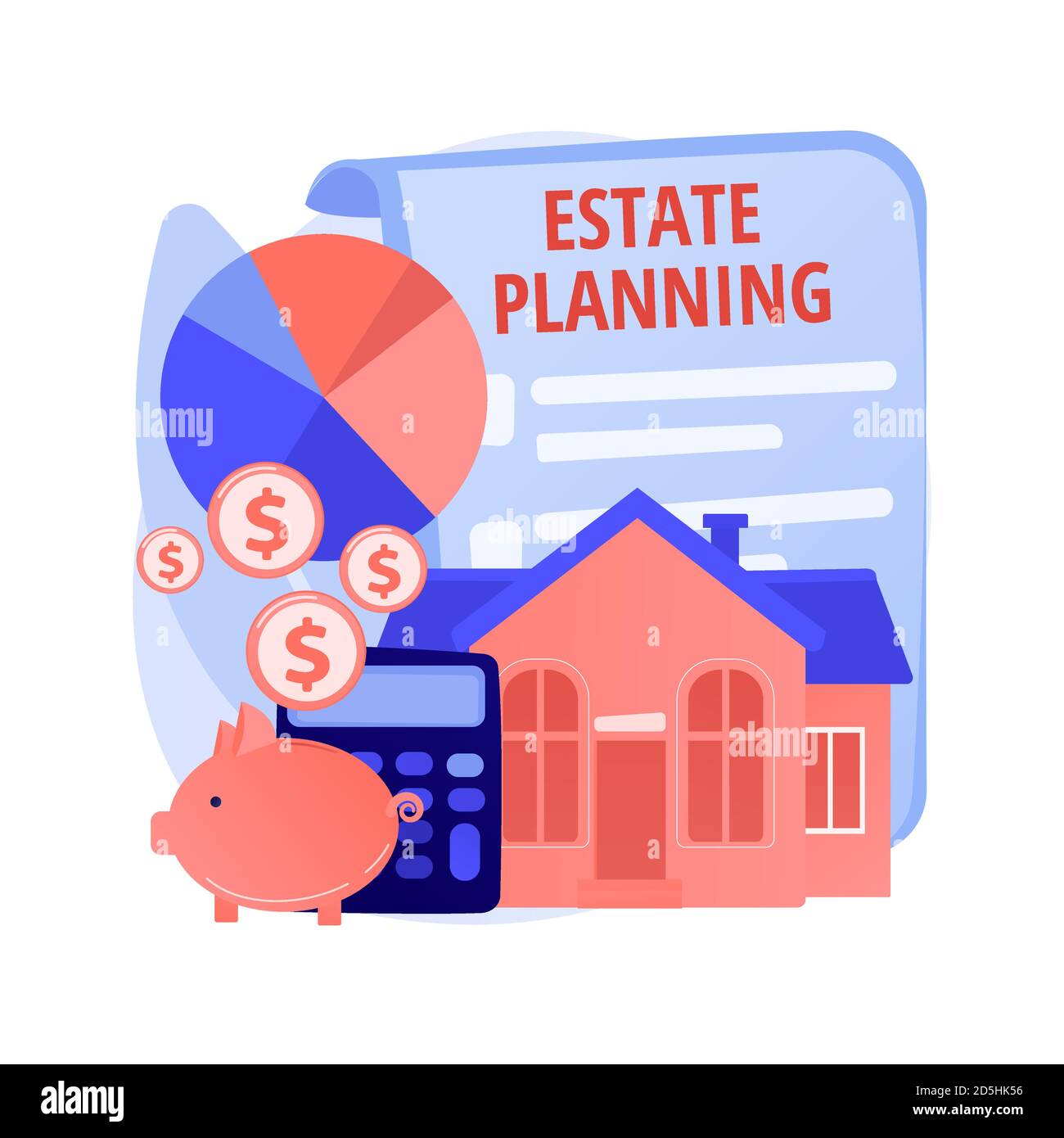 Estate planning abstract concept vector illustration Stock Vector Image ...