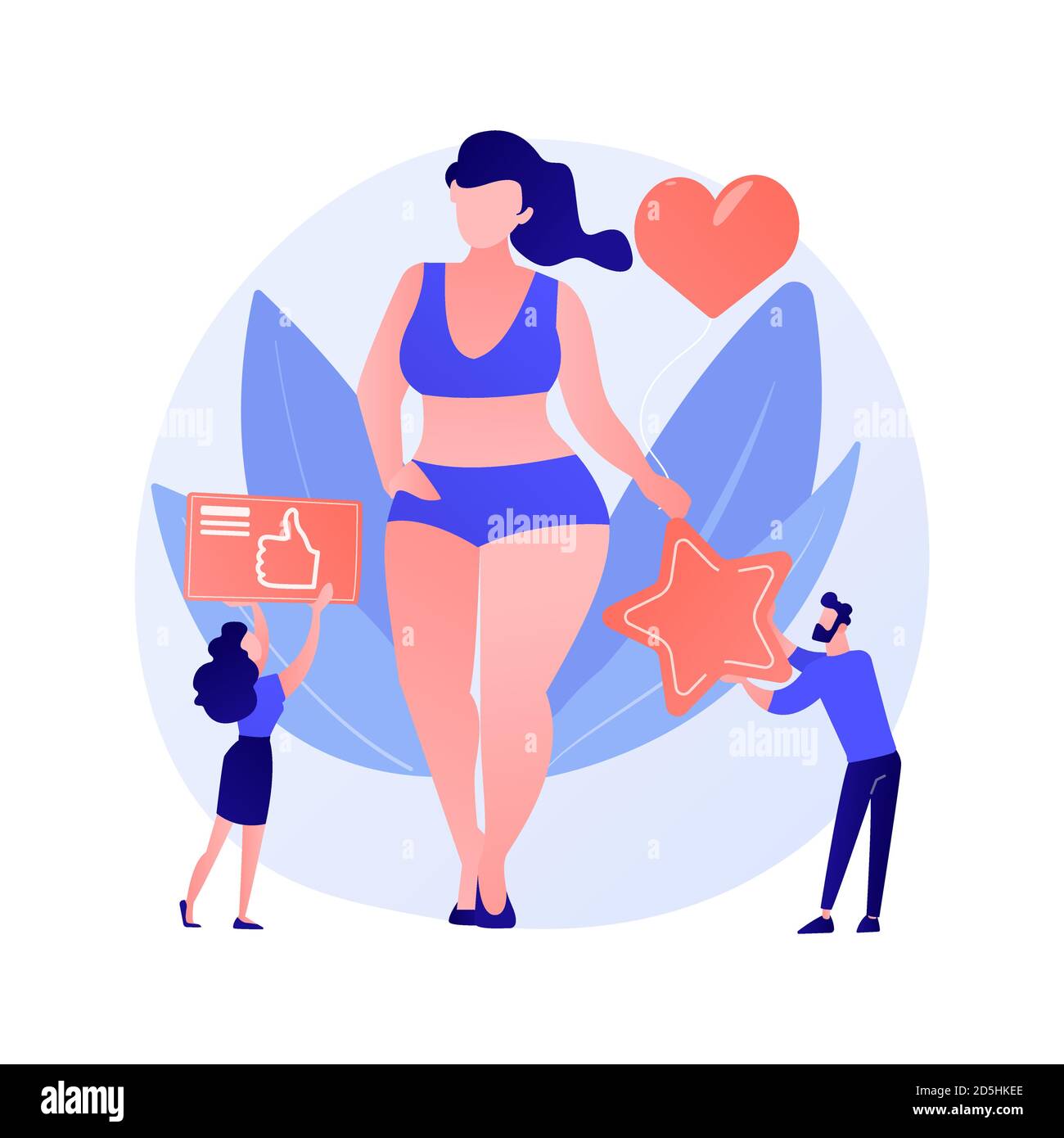 Body Positive Abstract Concept Vector Illustration Stock Vector Image