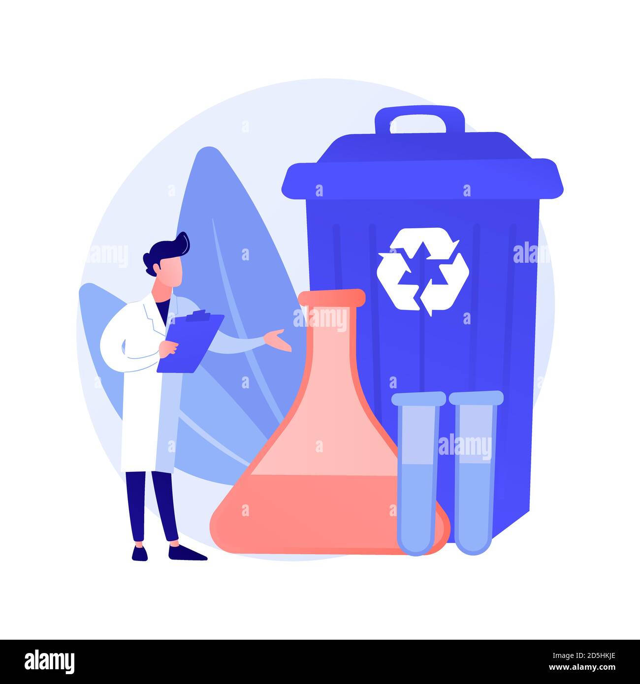 Chemical recycling abstract concept vector illustration Stock Vector ...