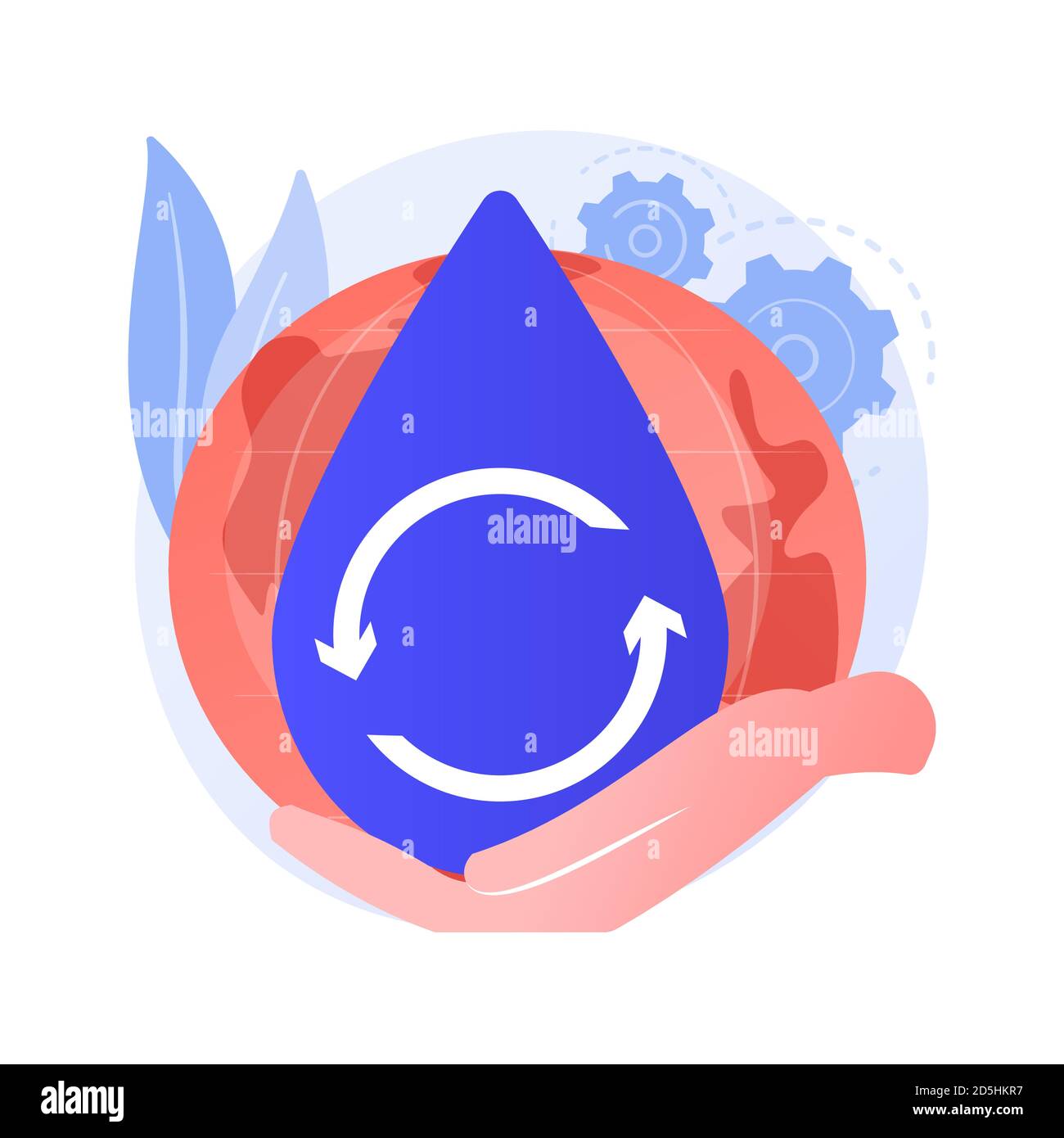 Water consumption abstract concept vector illustration Stock Vector ...
