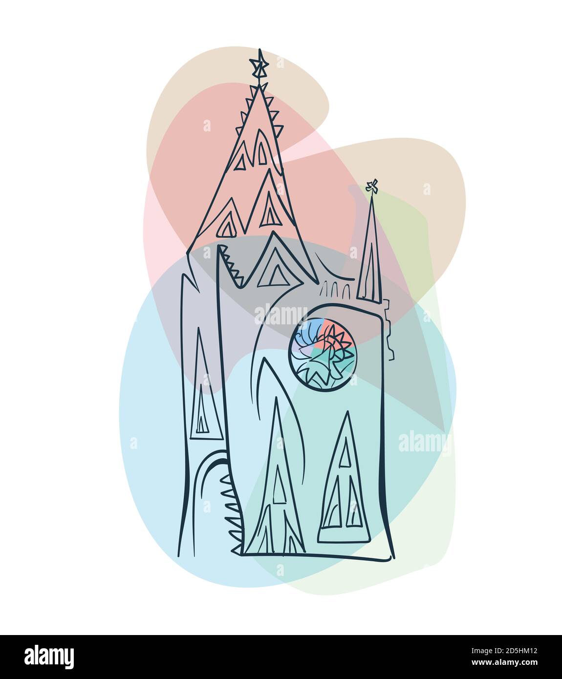 A gothic tower Cut Out Stock Images & Pictures - Alamy