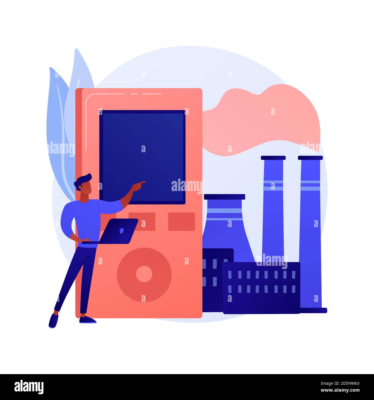 Air Quality Control Abstract Concept Vector Illustration Stock Vector