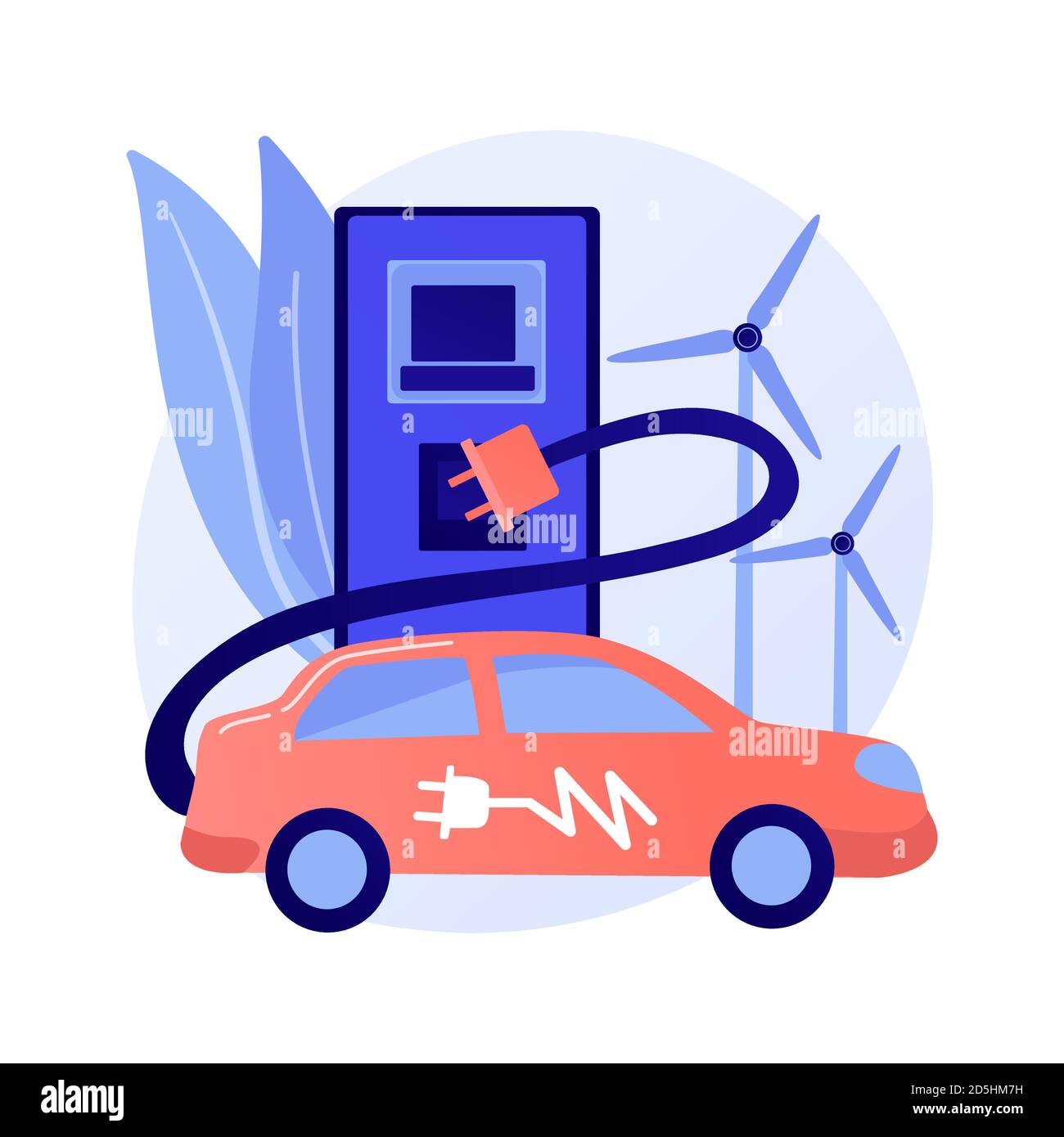 Electric vehicle use abstract concept vector illustration Stock Vector ...