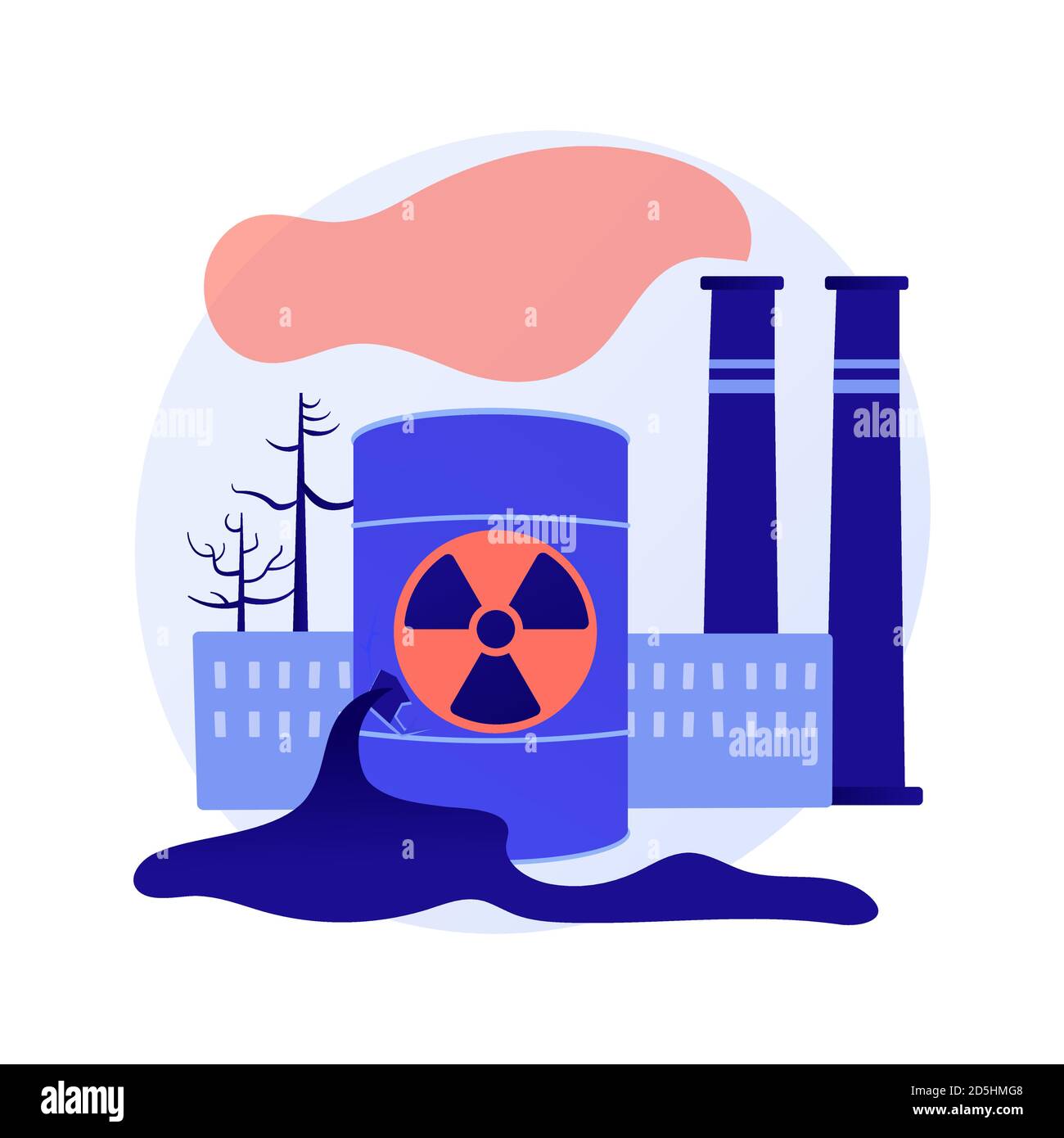 Technological disasters abstract concept vector illustration Stock ...