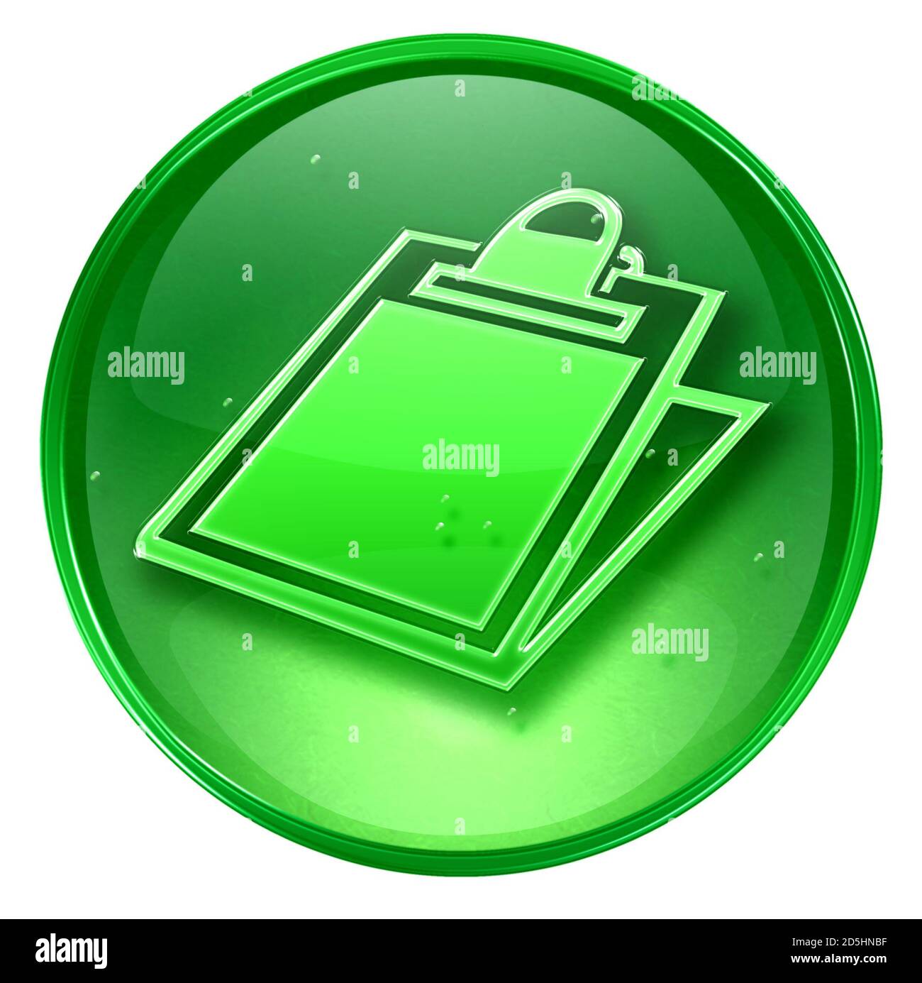 table icon green, isolated on white background Stock Photo - Alamy