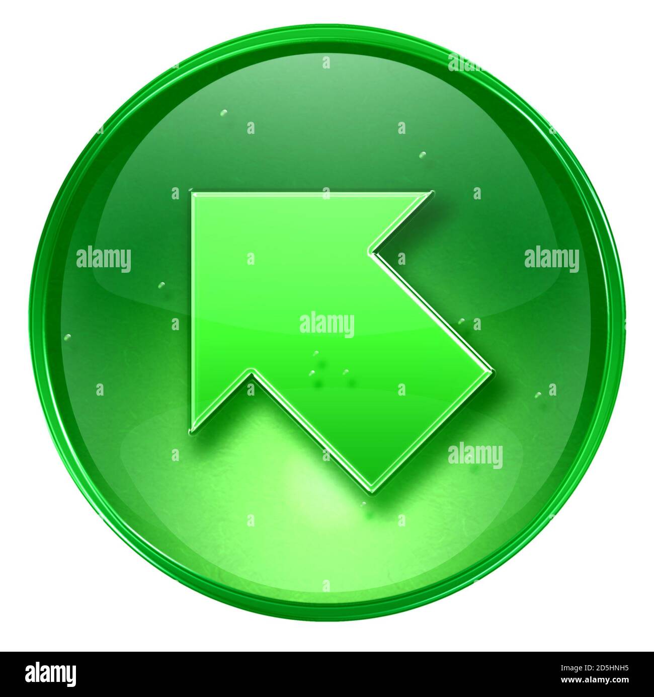 Green down arrow hi-res stock photography and images - Alamy