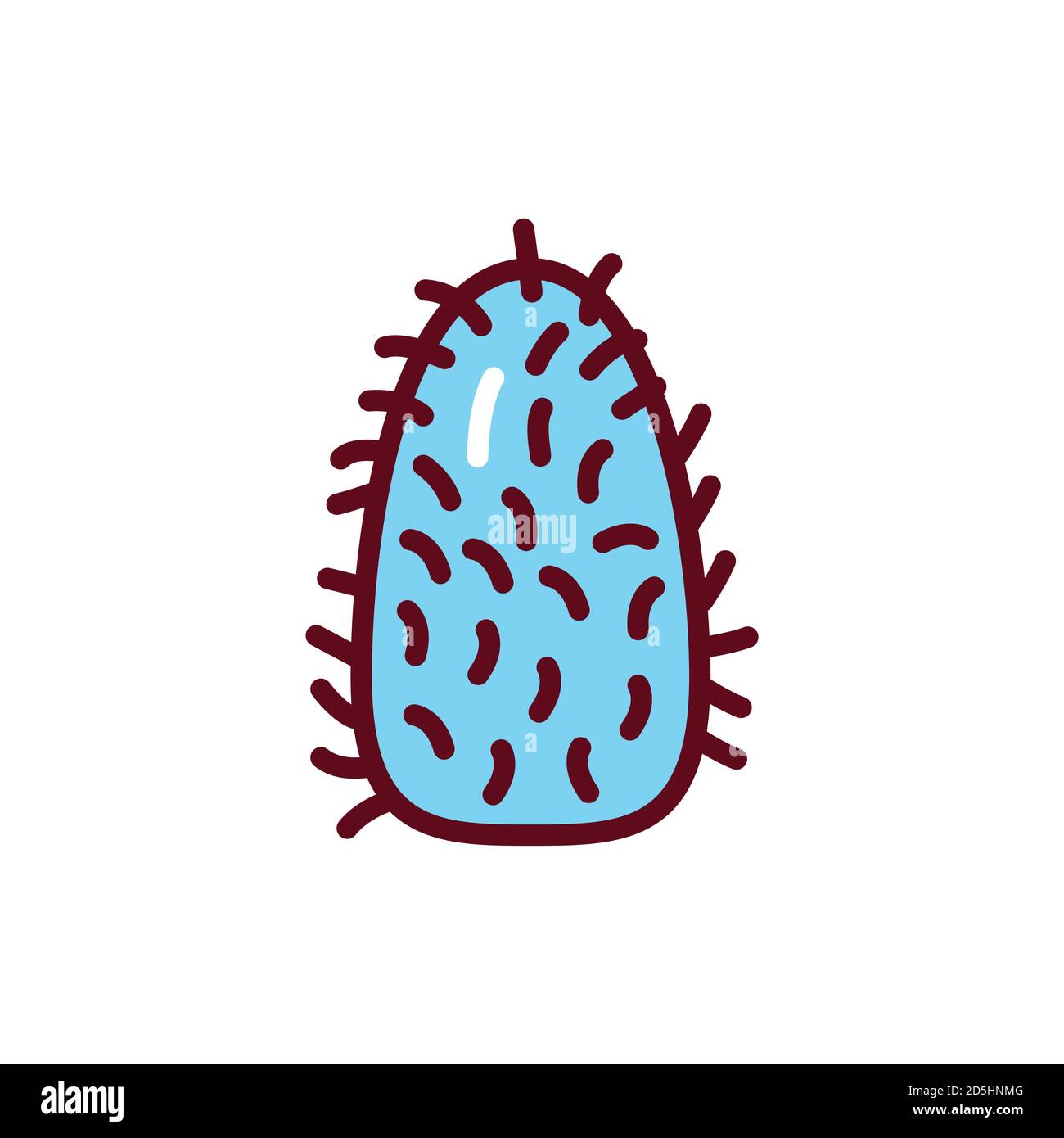 Virus rabies color line icon. Vector illustration Stock Vector Image ...