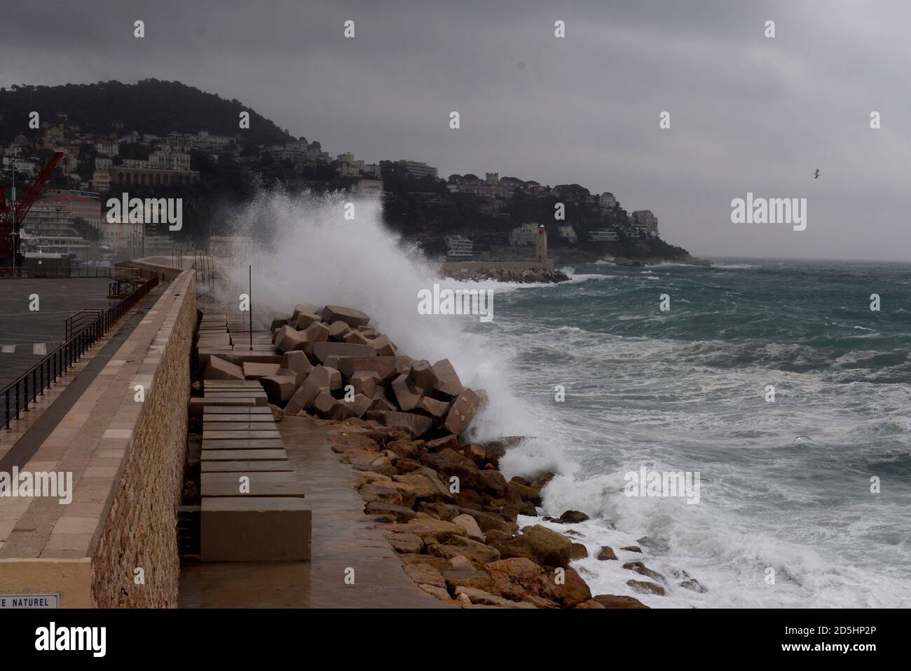 October 2nd, 2020 The storm Alex in the south of France Stock Photo - Alamy