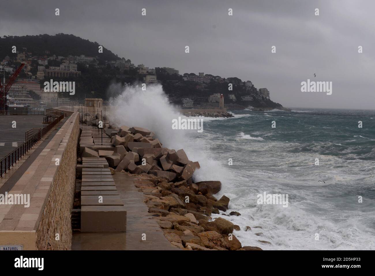 October 2nd, 2020 The storm Alex in the south of France Stock Photo - Alamy