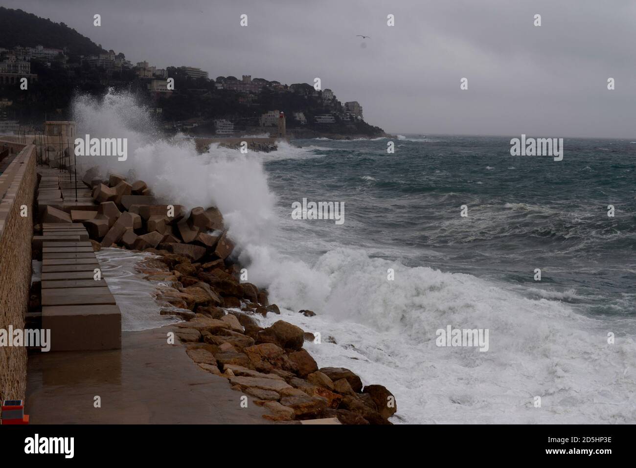 October 2nd, 2020 The storm Alex in the south of France Stock Photo - Alamy