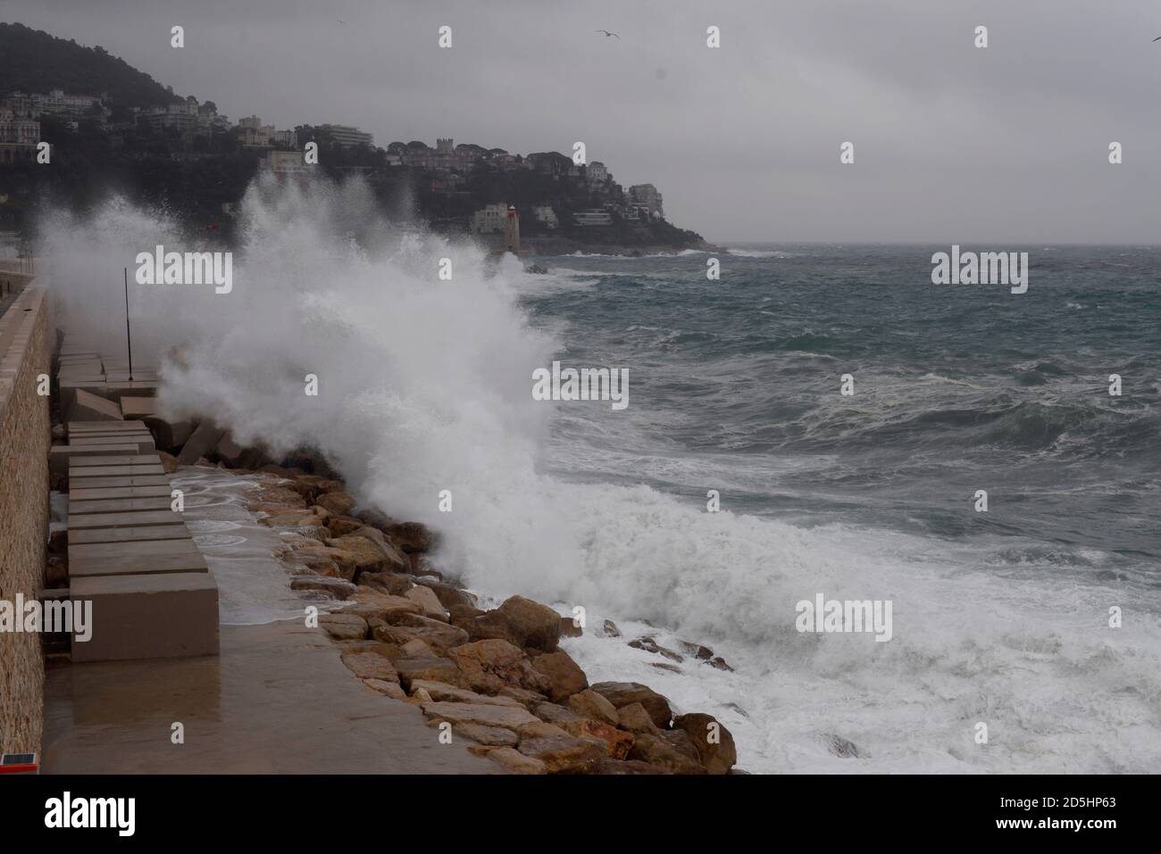 October 2nd, 2020 The storm Alex in the south of France Stock Photo - Alamy