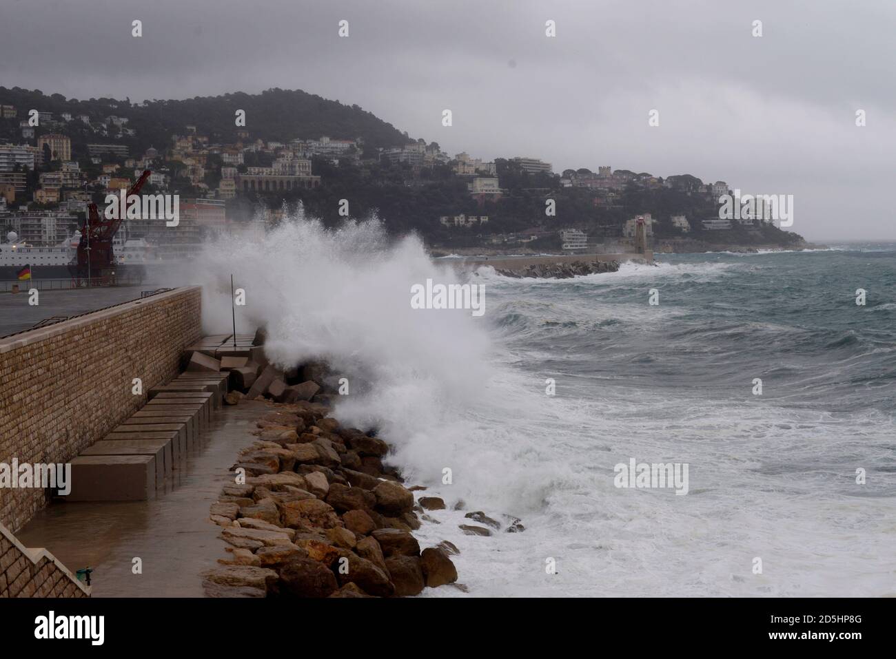October 2nd, 2020 The storm Alex in the south of France Stock Photo - Alamy
