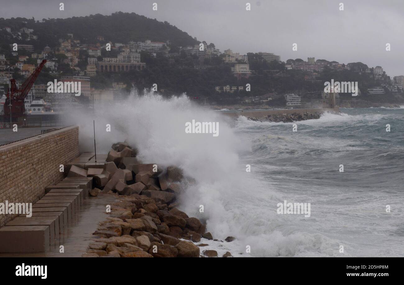 October 2nd, 2020 The storm Alex in the south of France Stock Photo - Alamy