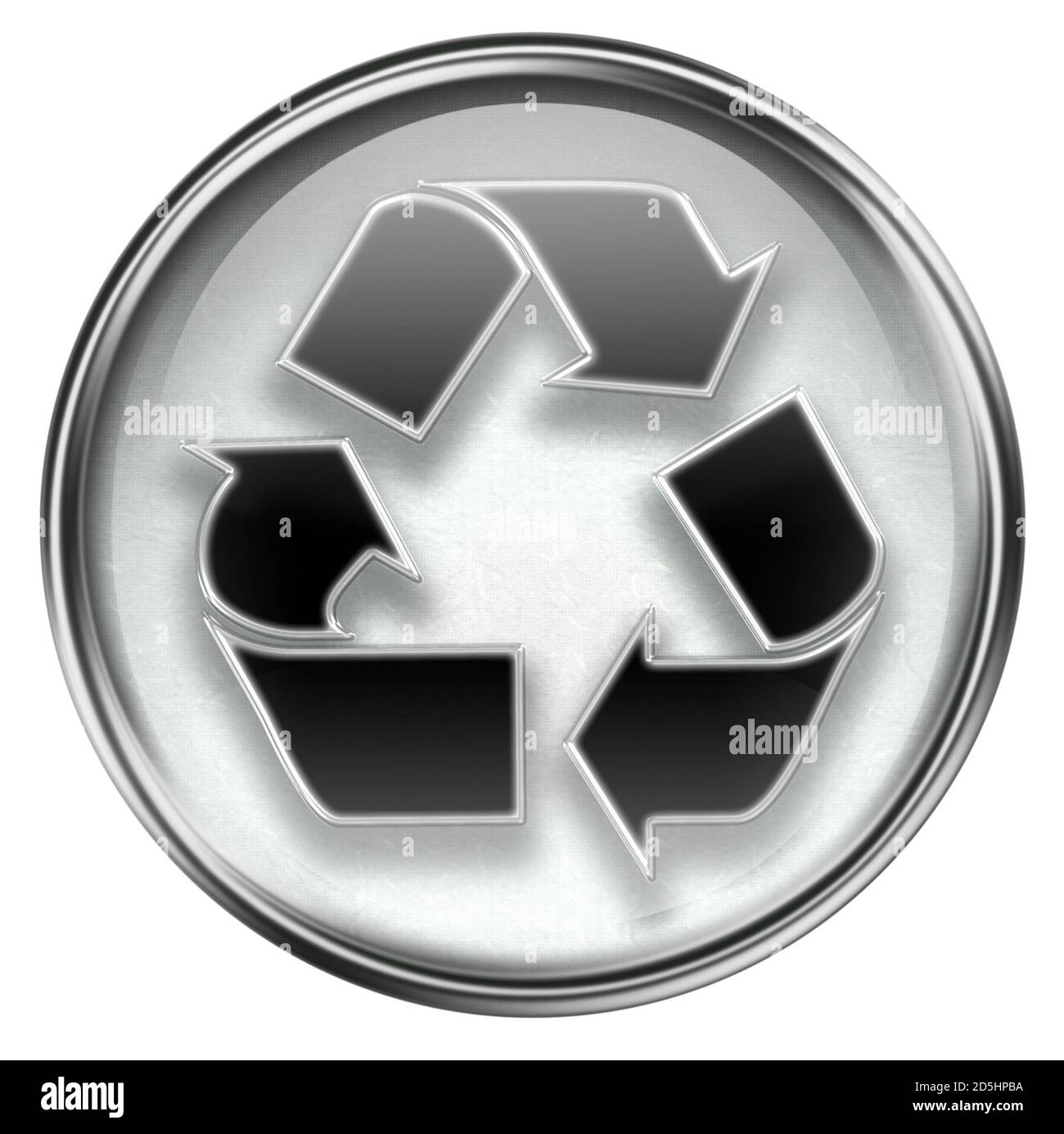 ecology symbol icon grey, isolated on white background Stock Photo - Alamy