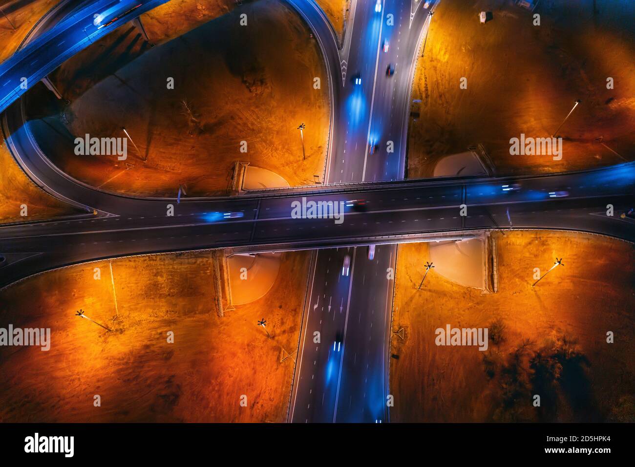 Traffic intersection aerial hi-res stock photography and images - Alamy