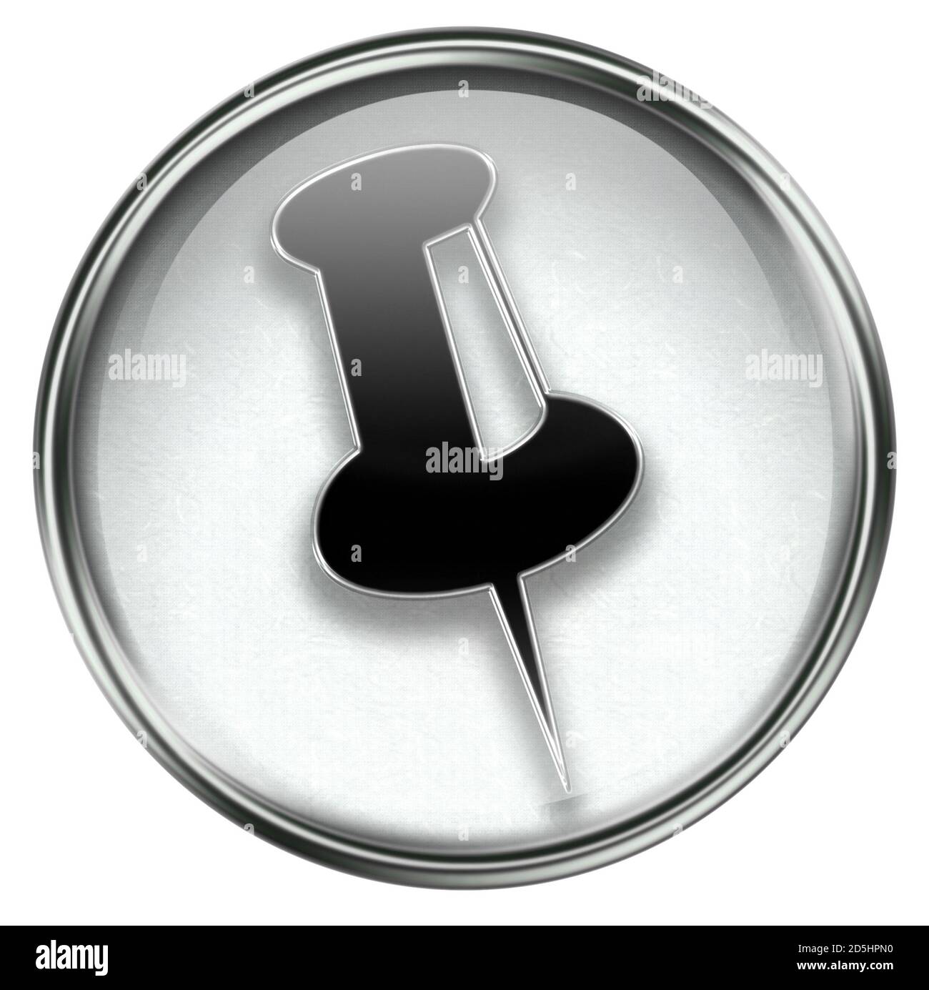 thumbtack icon grey Stock Photo - Alamy