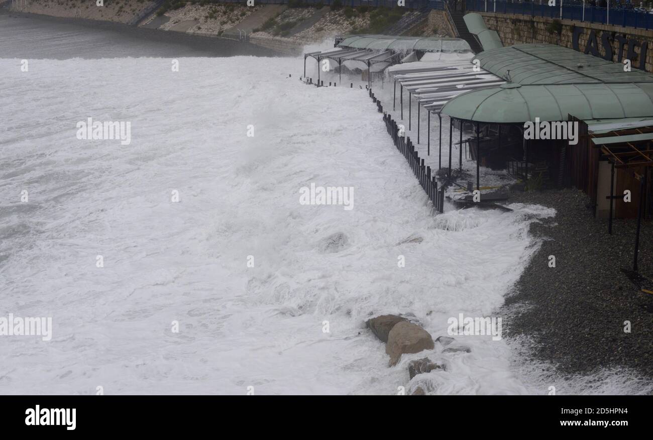 October 2nd, 2020 The storm Alex in the south of France Stock Photo - Alamy