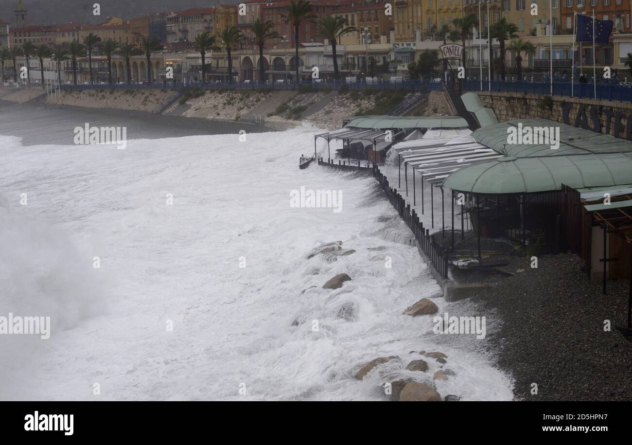 October 2nd, 2020 The storm Alex in the south of France Stock Photo - Alamy