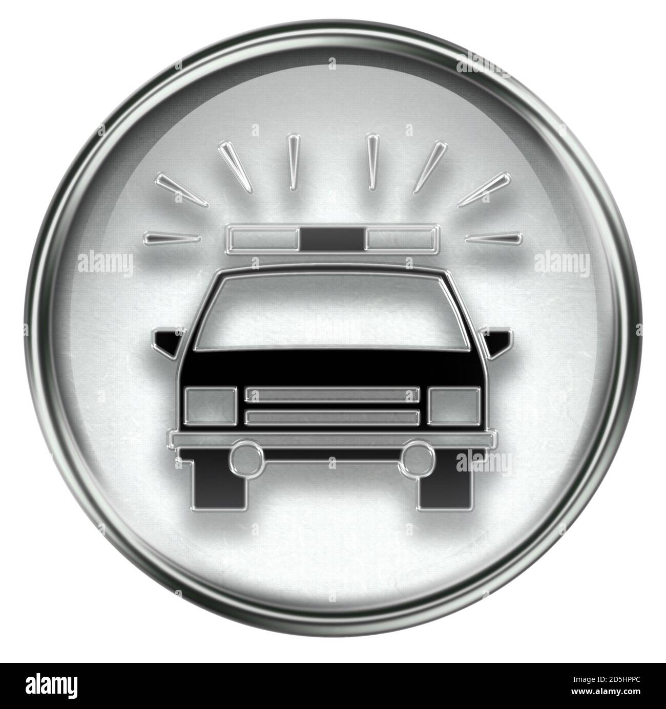 Silver Police Car Cut Out Stock Images & Pictures - Alamy