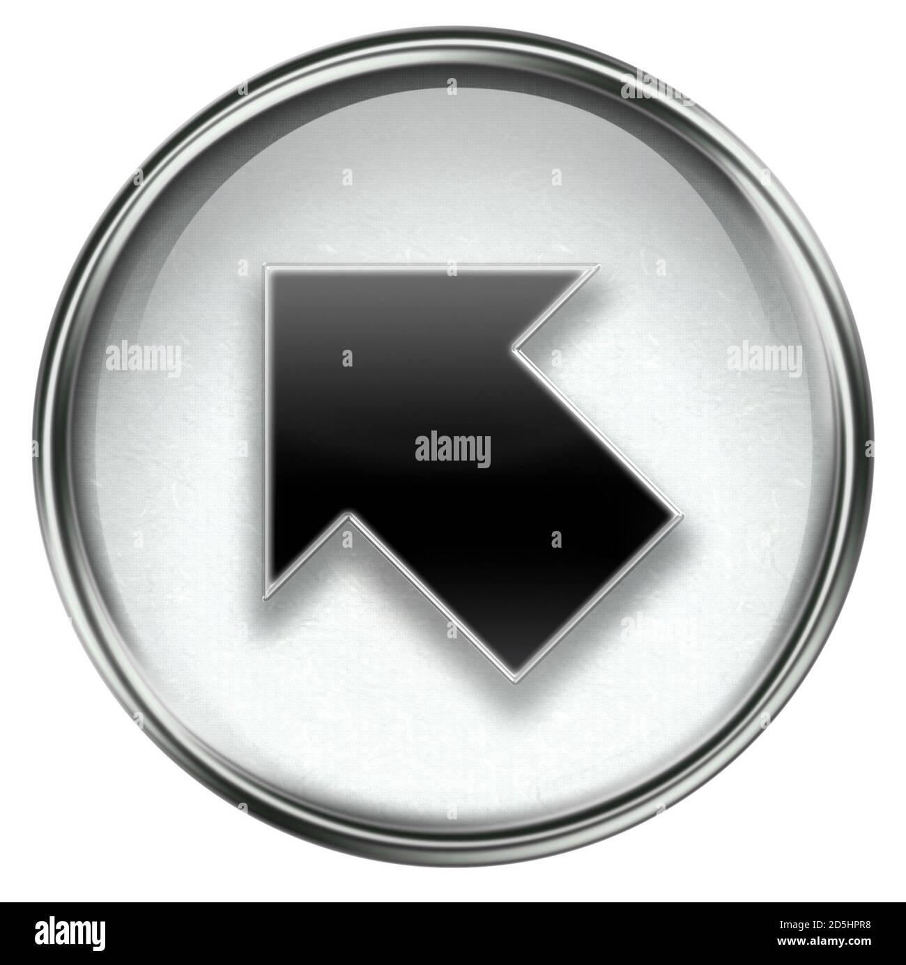 Arrow icon grey Stock Photo - Alamy