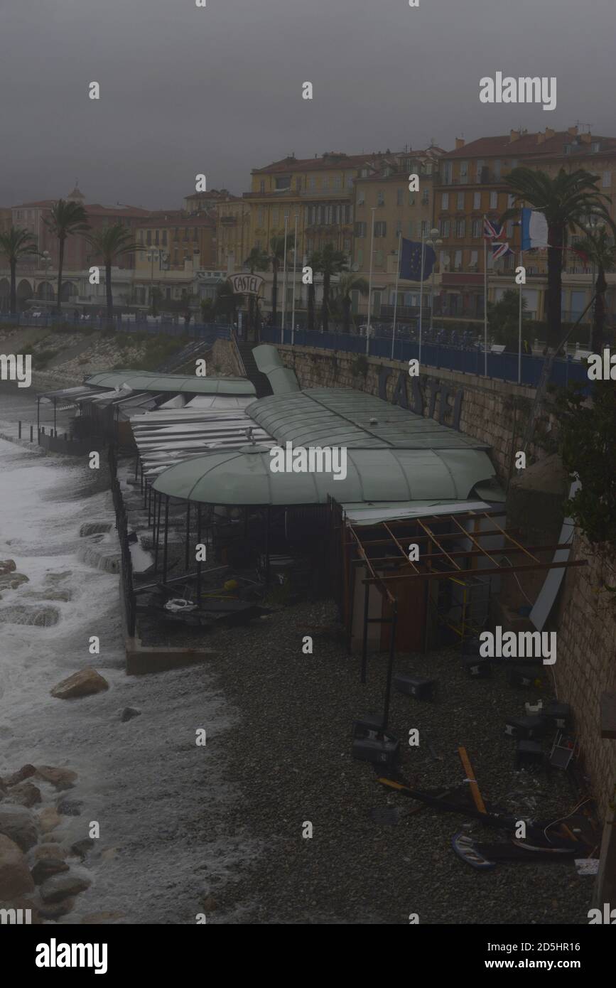 October 2nd, 2020 The storm Alex in the south of France Stock Photo - Alamy