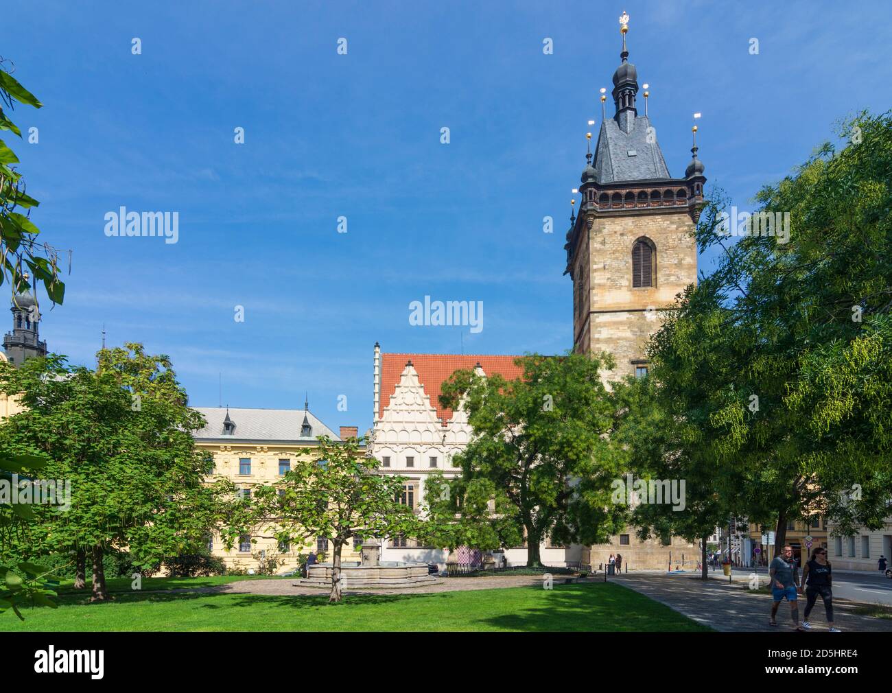 Prague Charles Square New Town Hall High Resolution Stock Photography ...