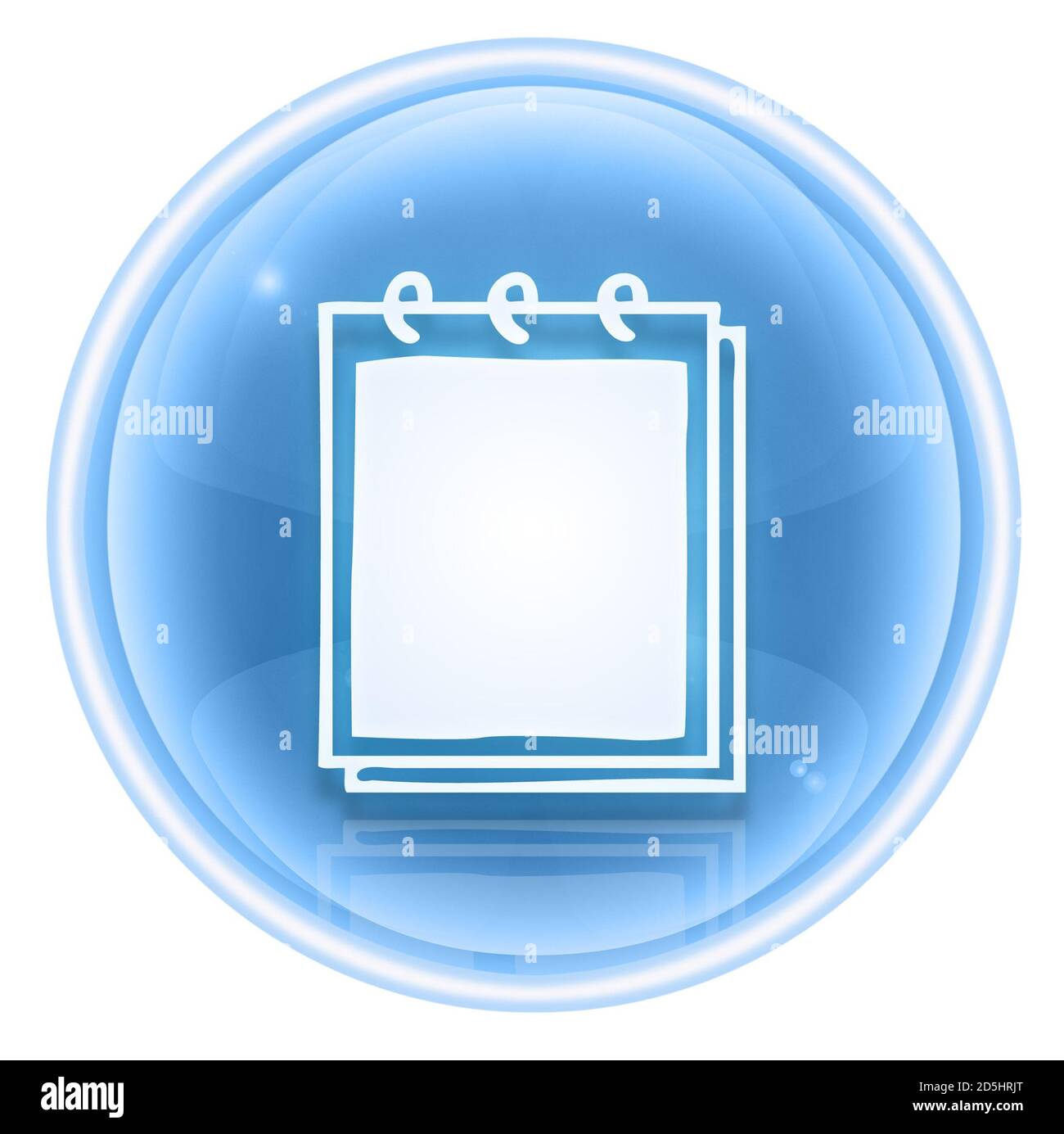 Calendar icon ice, isolated on white background Stock Photo - Alamy