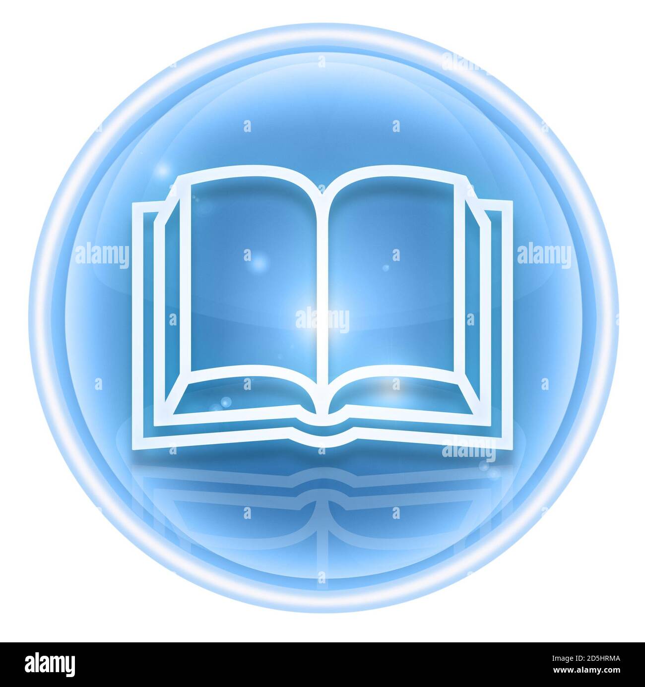 book icon ice, isolated on white background Stock Photo - Alamy