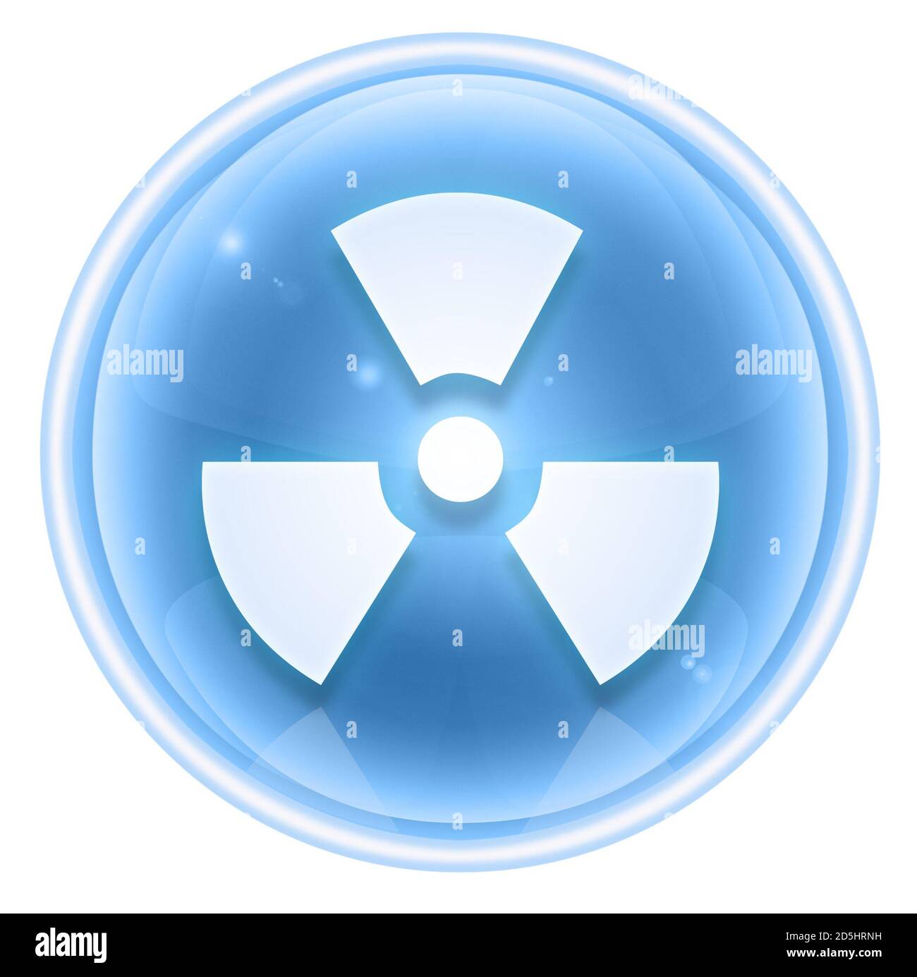 Radioactive icon ice, isolated on white background Stock Photo - Alamy