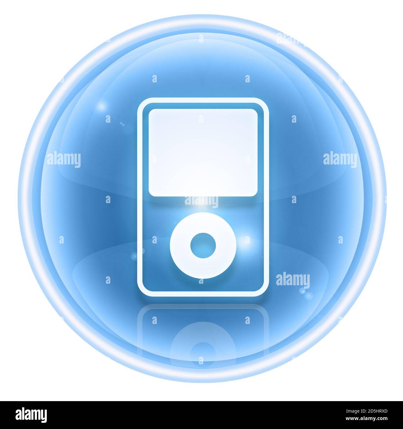 mp3 player ice, isolated on white background Stock Photo - Alamy