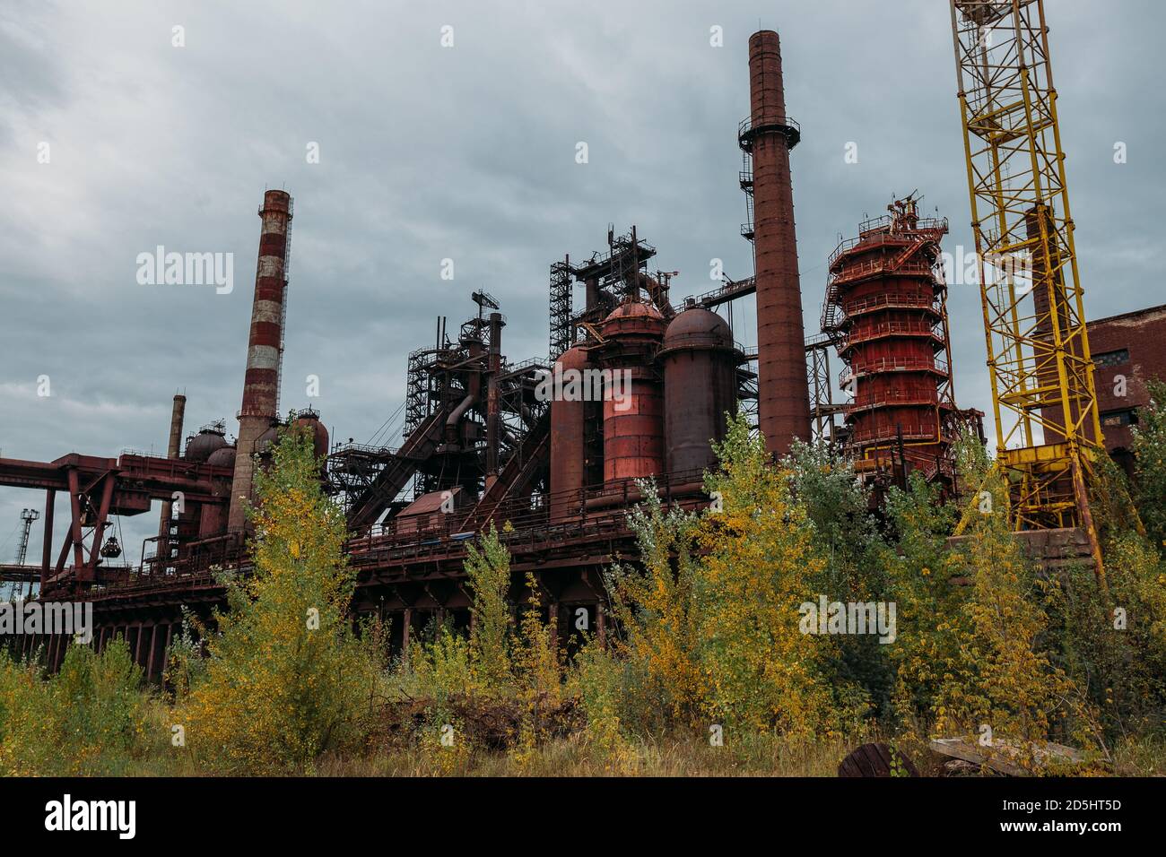 Blast furnace equipment of the metallurgical plant Stock Photo - Alamy