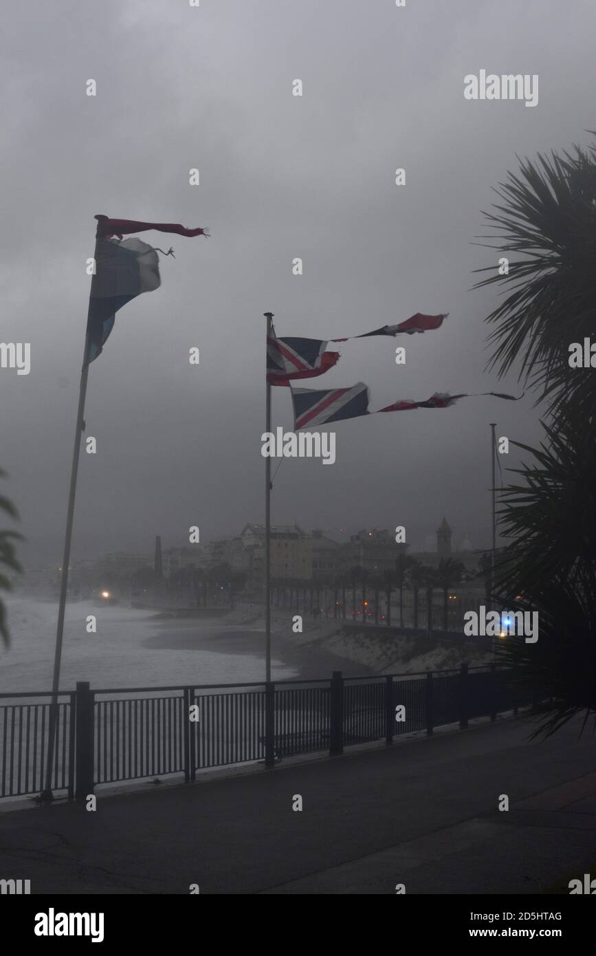 October 2nd, 2020 The storm Alex in the south of France Stock Photo - Alamy