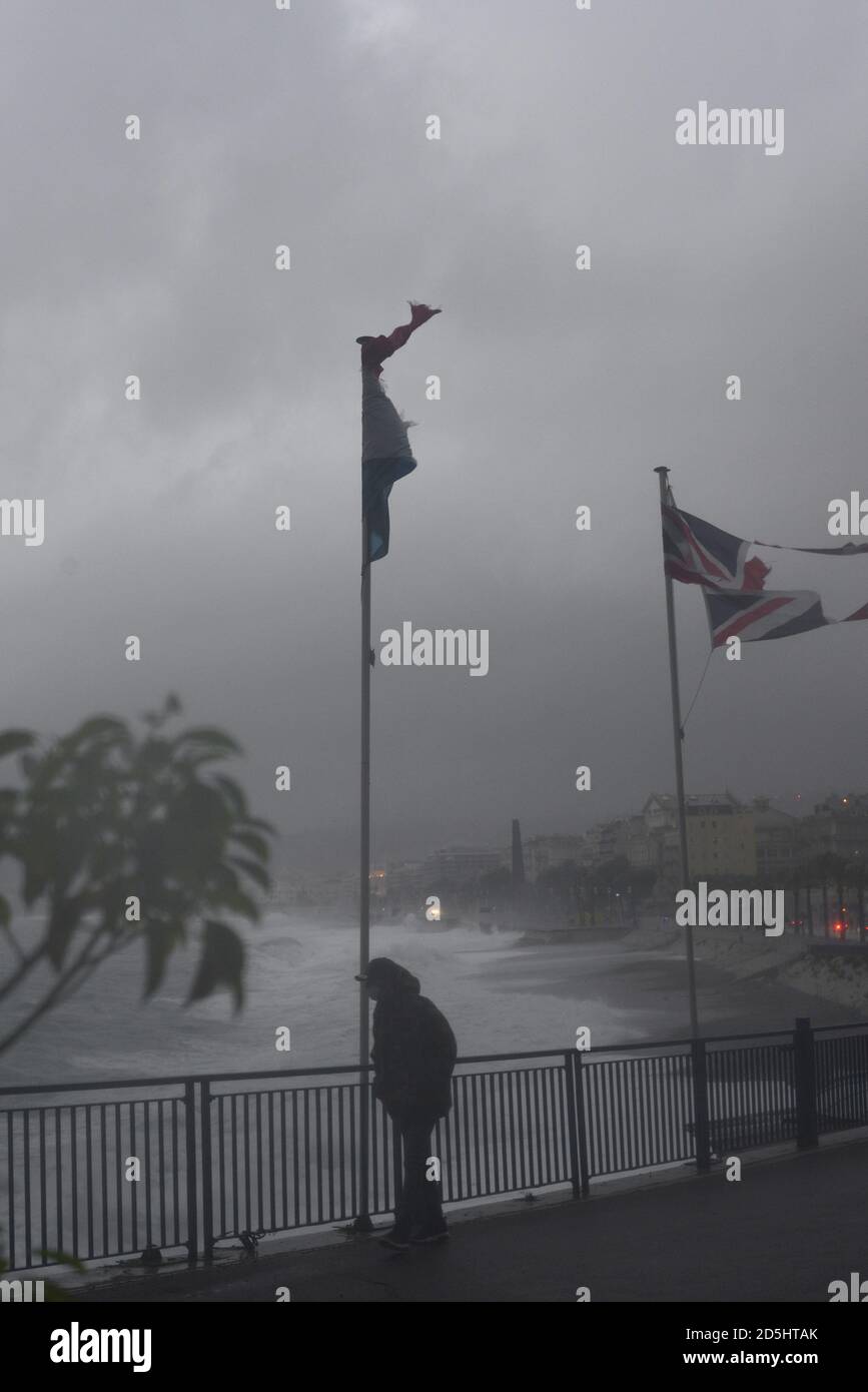 October 2nd, 2020 The storm Alex in the south of France Stock Photo - Alamy