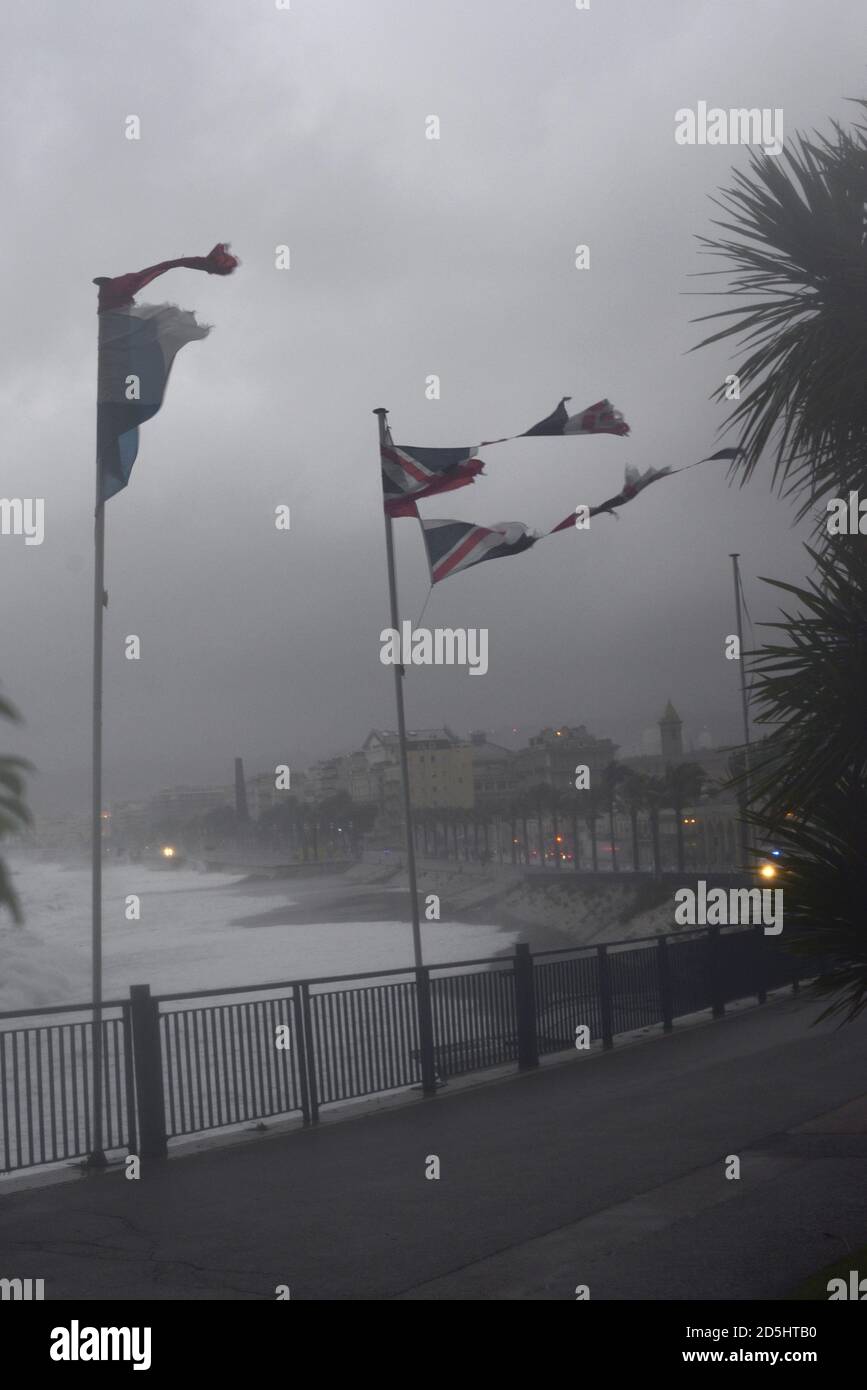 October 2nd, 2020 The storm Alex in the south of France Stock Photo - Alamy