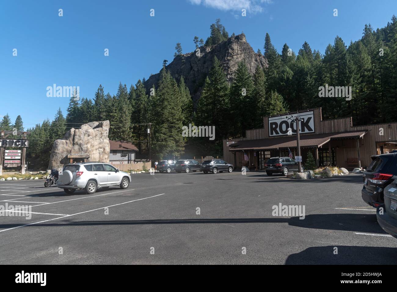 Highway cafe, "Rock" Washington, state, USA Stock Photo - Alamy
