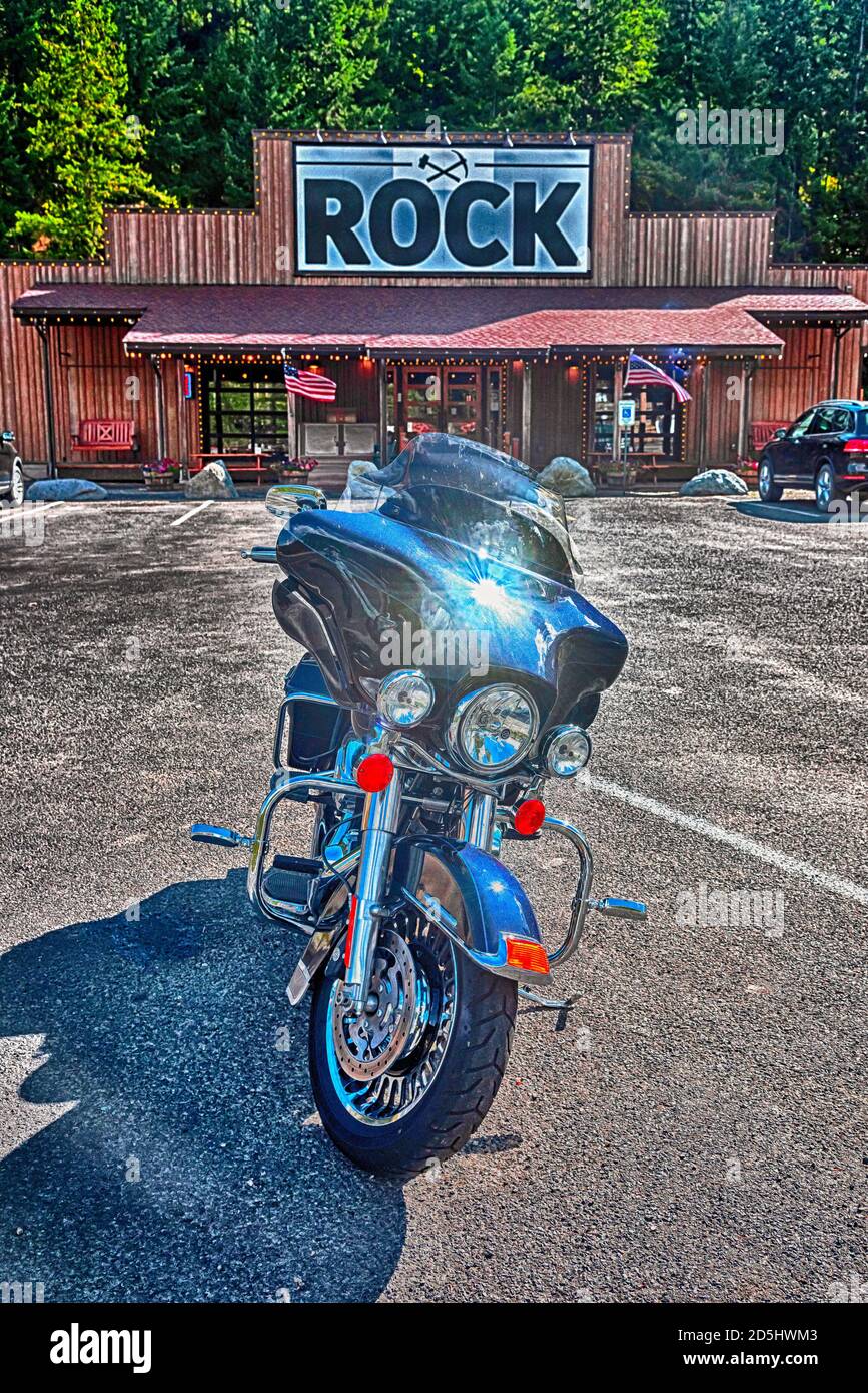 Highway cafe, Washington, state, USA Stock Photo - Alamy