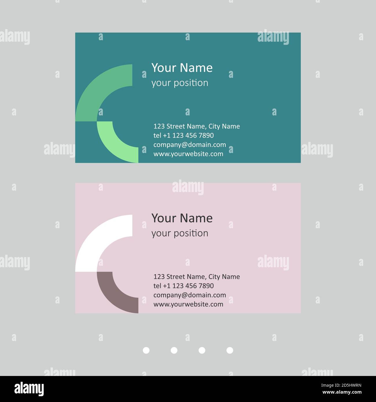 Attractive visiting card design hi-res stock photography and images - Alamy