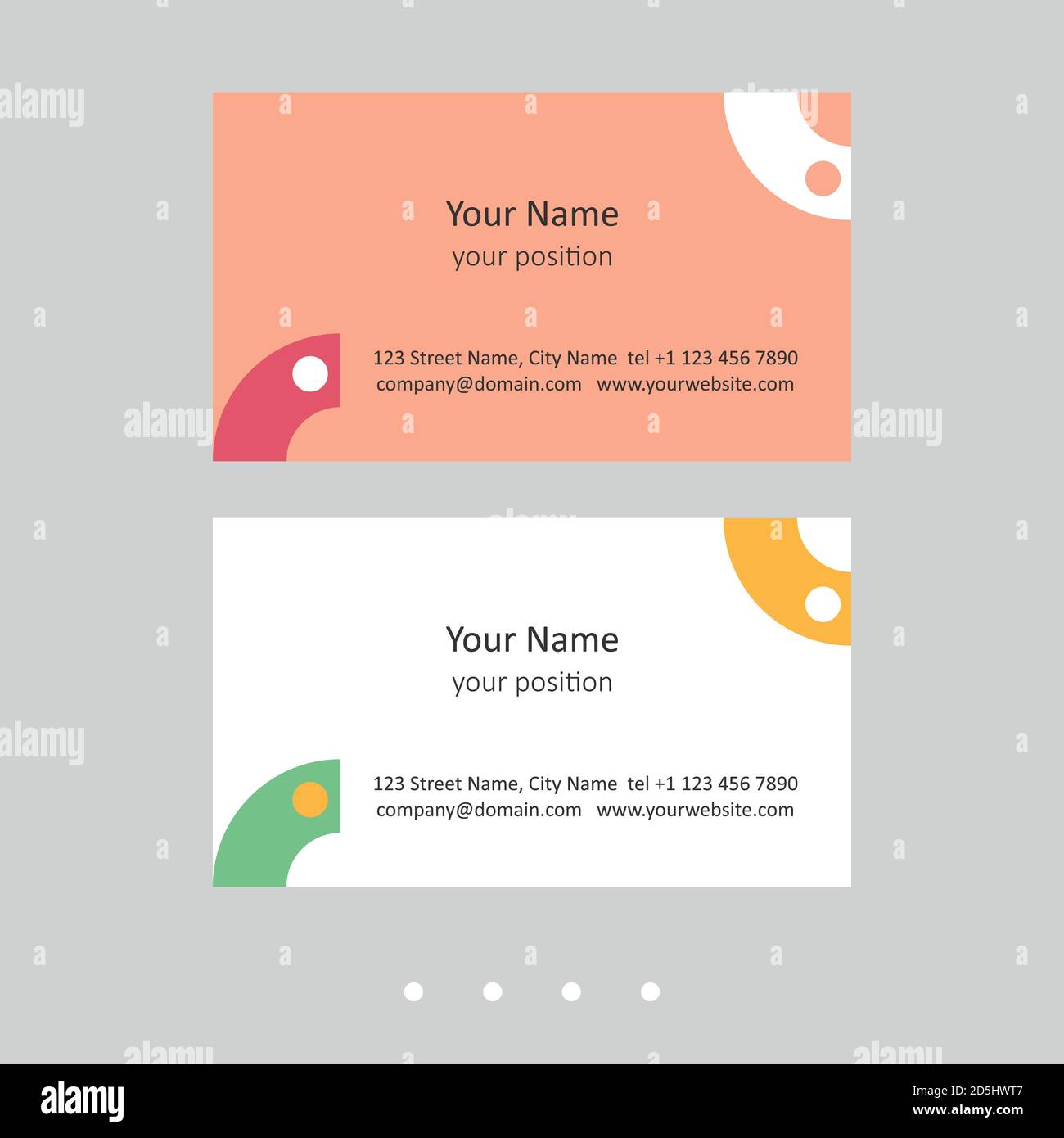 Attractive visiting card design hi-res stock photography and images - Alamy