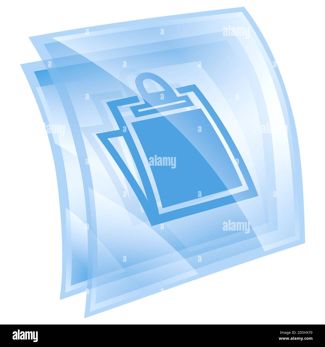 table icon blue, isolated on white background Stock Photo - Alamy