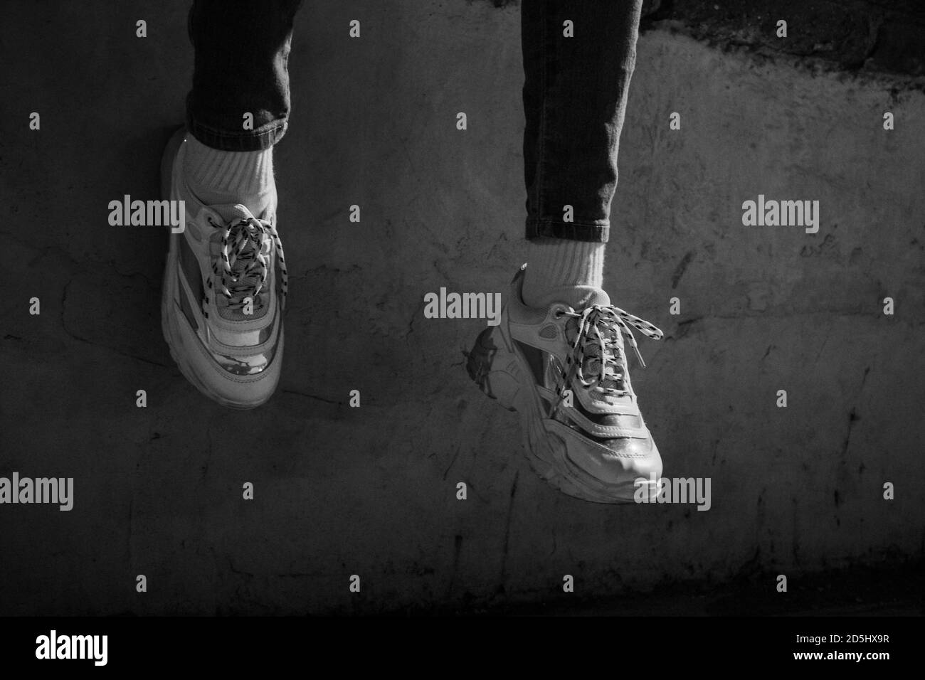 Lady Legs Black and White Stock Photos & Images - Alamy