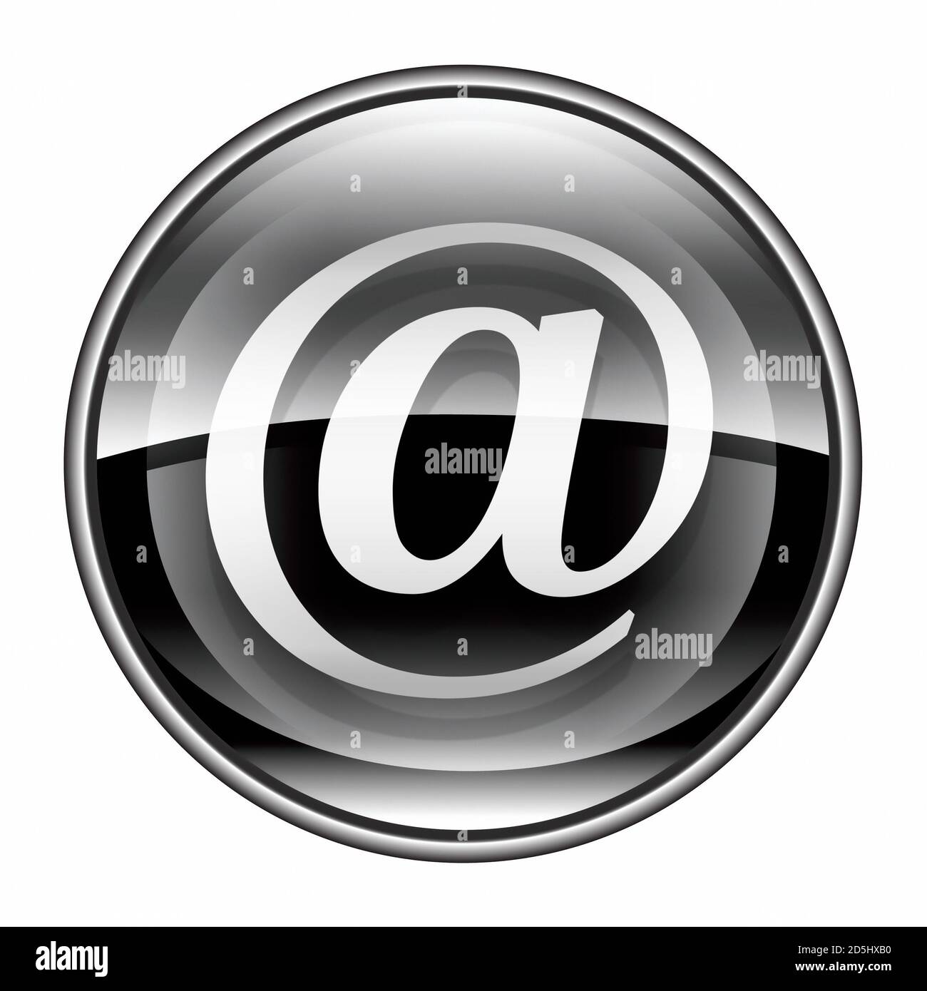 email symbol black, isolated on white background Stock Photo - Alamy