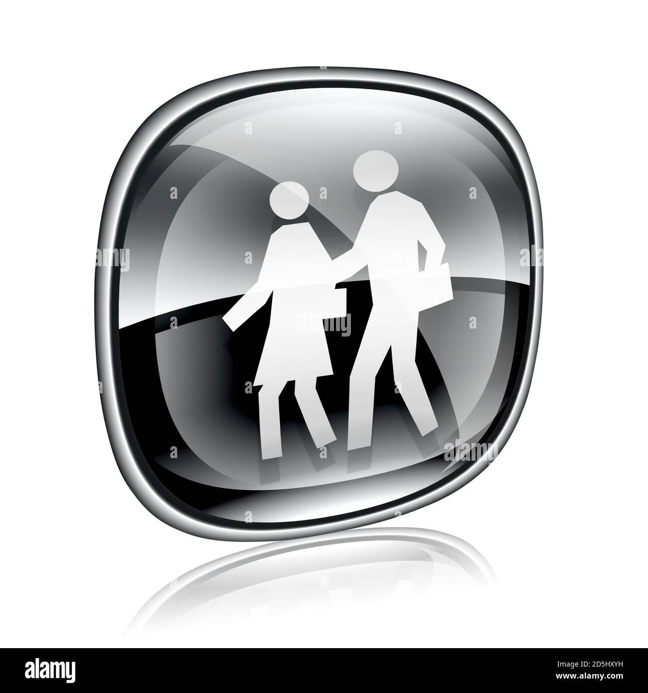 Female gender sign isolated black Cut Out Stock Images & Pictures - Alamy