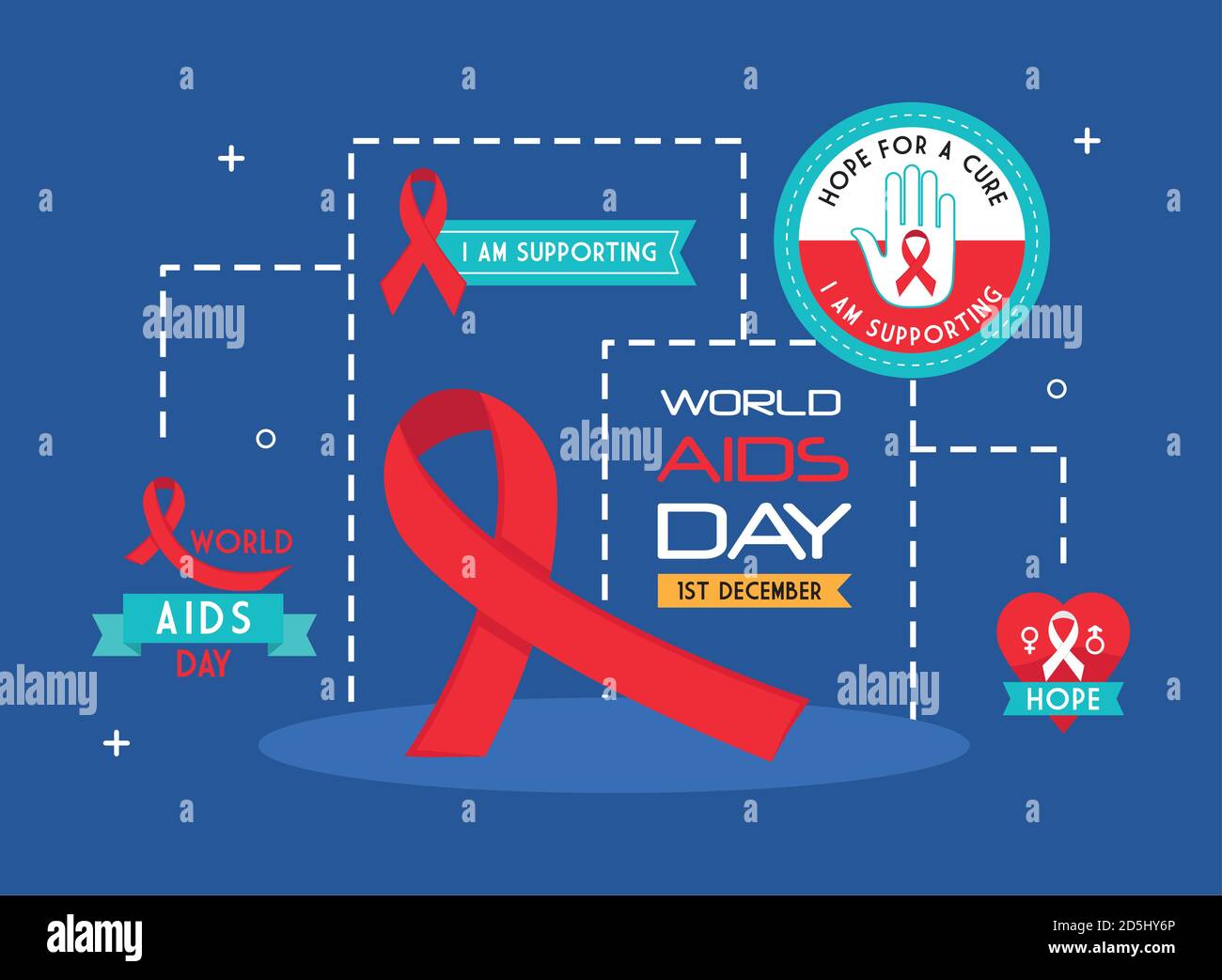 World aids day icons group vector design Stock Vector Image & Art - Alamy