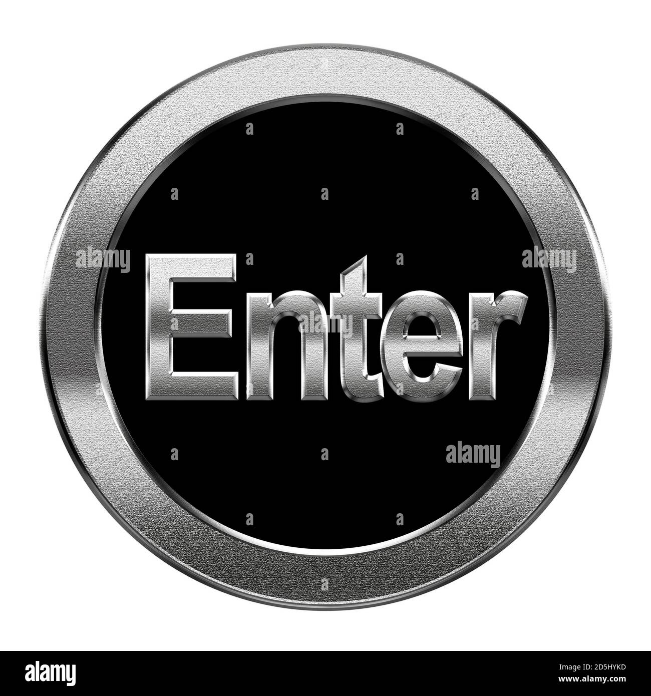 Enter icon silver, isolated on white background Stock Photo - Alamy Enter icon silver, isolated on white background Stock Photo - Alamy