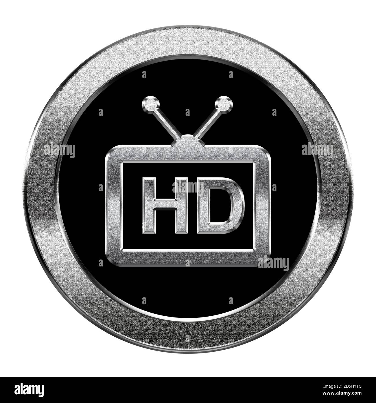 Full hd icon black Cut Out Stock Images & Pictures - Alamy