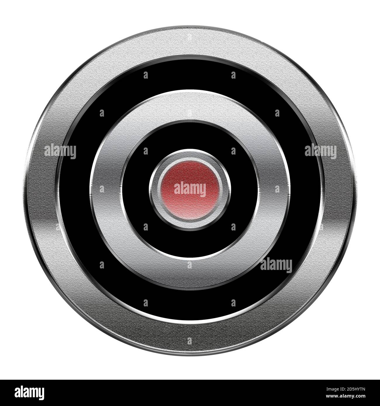 Record icon silver, isolated on white background Stock Photo - Alamy