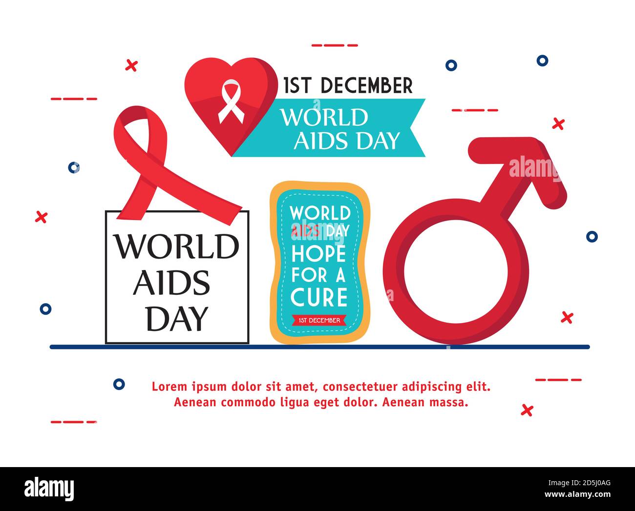 World aids day icons collection vector design Stock Vector Image & Art ...