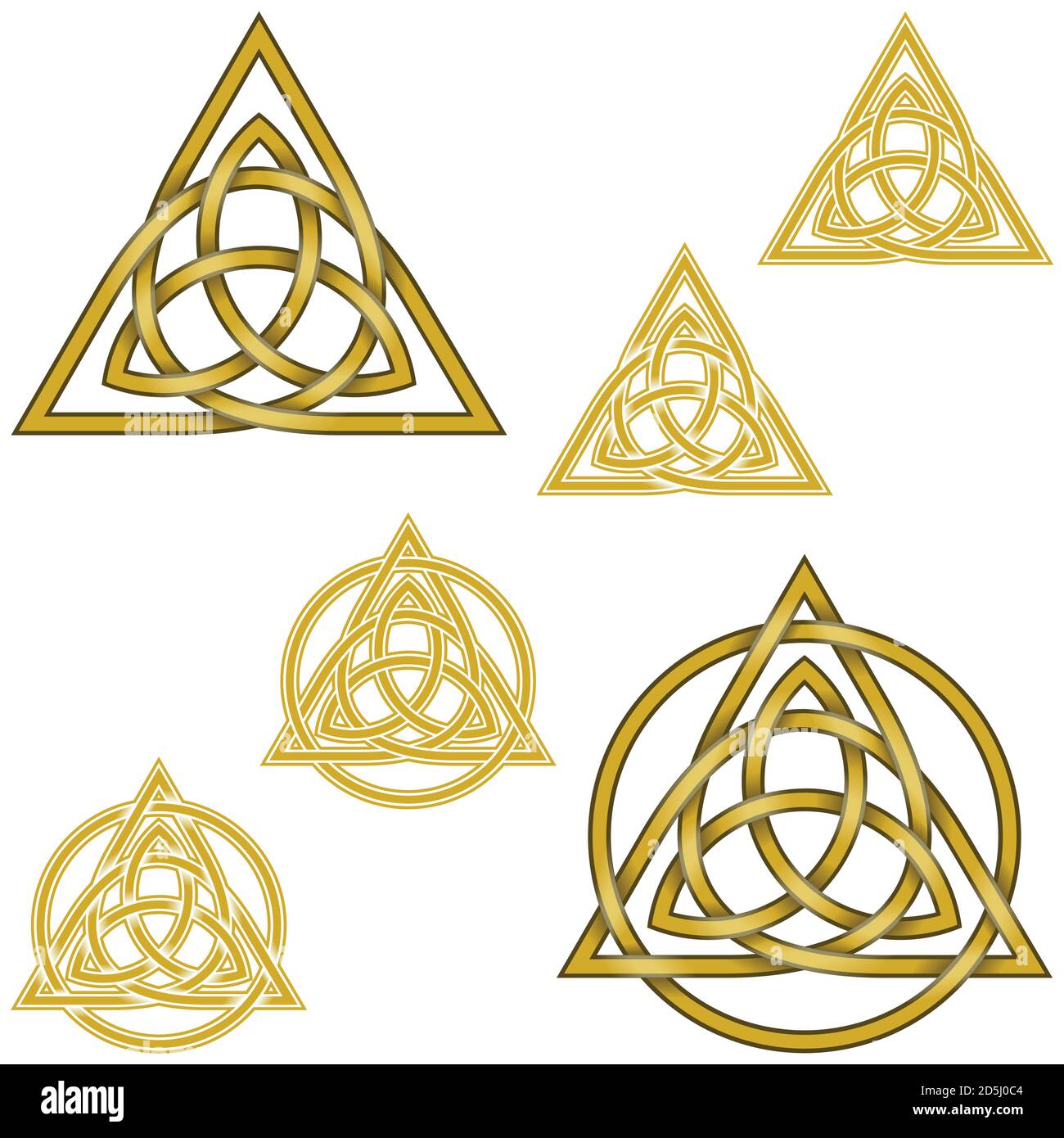 Vector illustration of the symbol of wicca one inside another ...