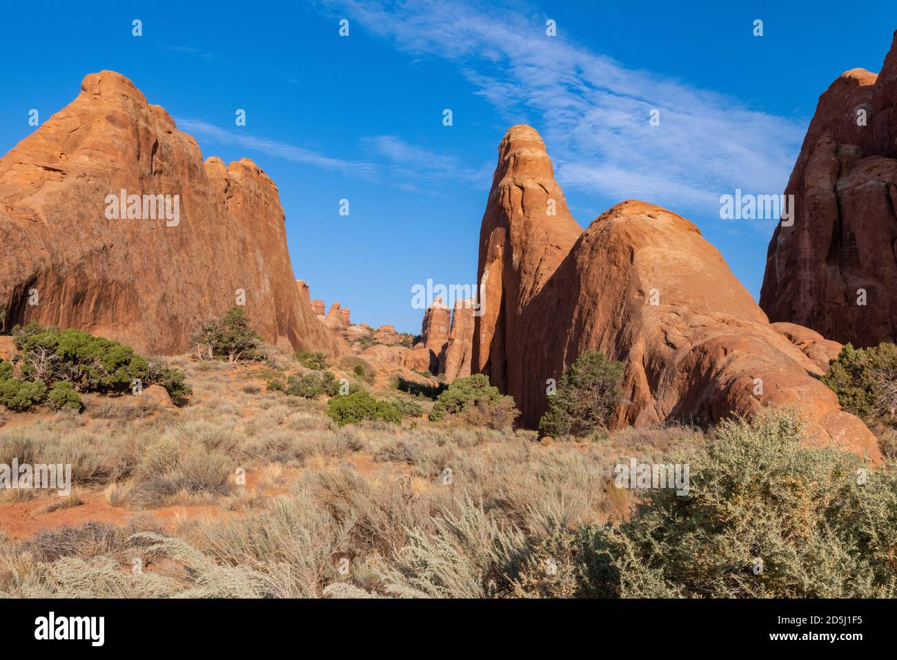 Arches National Park in October sunshine Stock Photo - Alamy